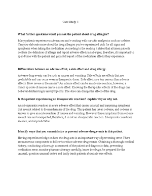 Case Study Module 1 - Module #1 Case Study Assignment Scenario #A: John ...