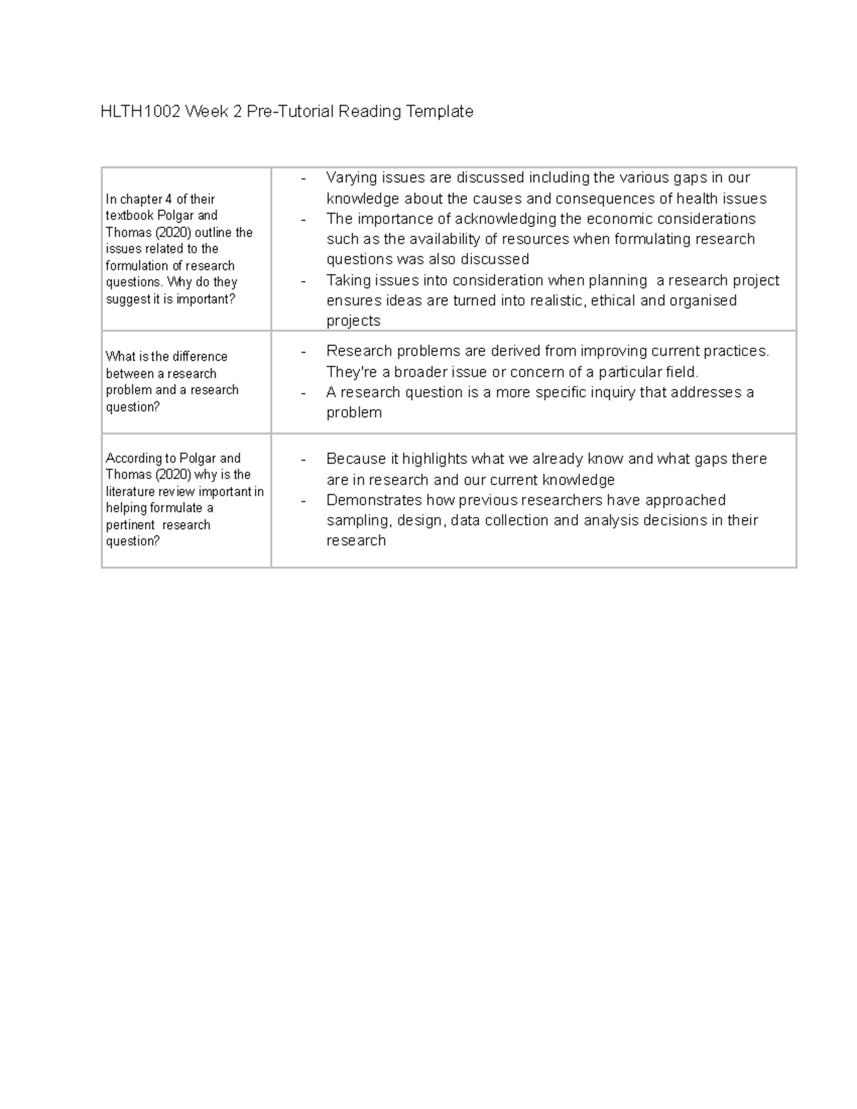 HLTH1002 Week 2 Template - HLTH1002 Week 2 Pre-Tutorial Reading Template In chapter 4 of their ...