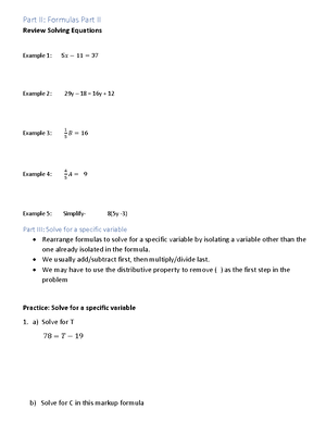 8.1 Formulas Part I - Answers to the notes - Guided Notes 8. Part I ...