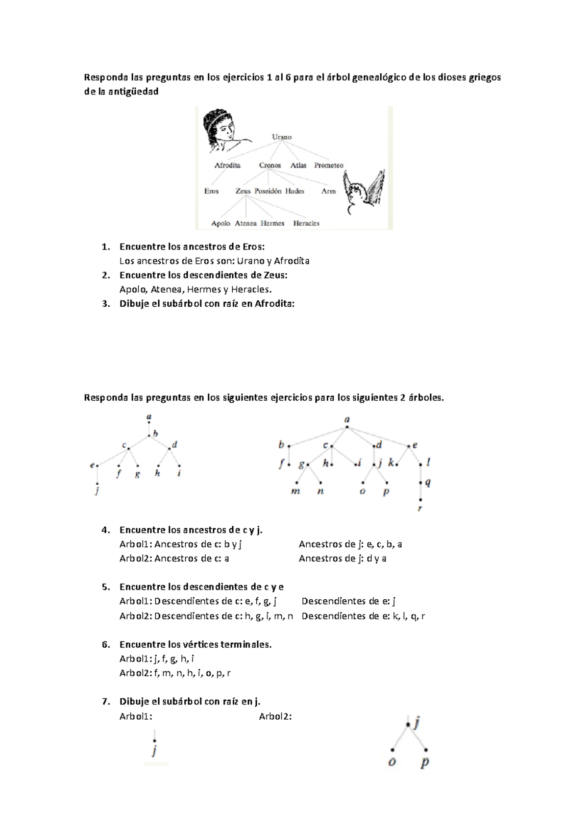 Actividad 16 Clase Teórica de Estructuras Discretas - Responda las preguntas en los ejercicios 1 ...