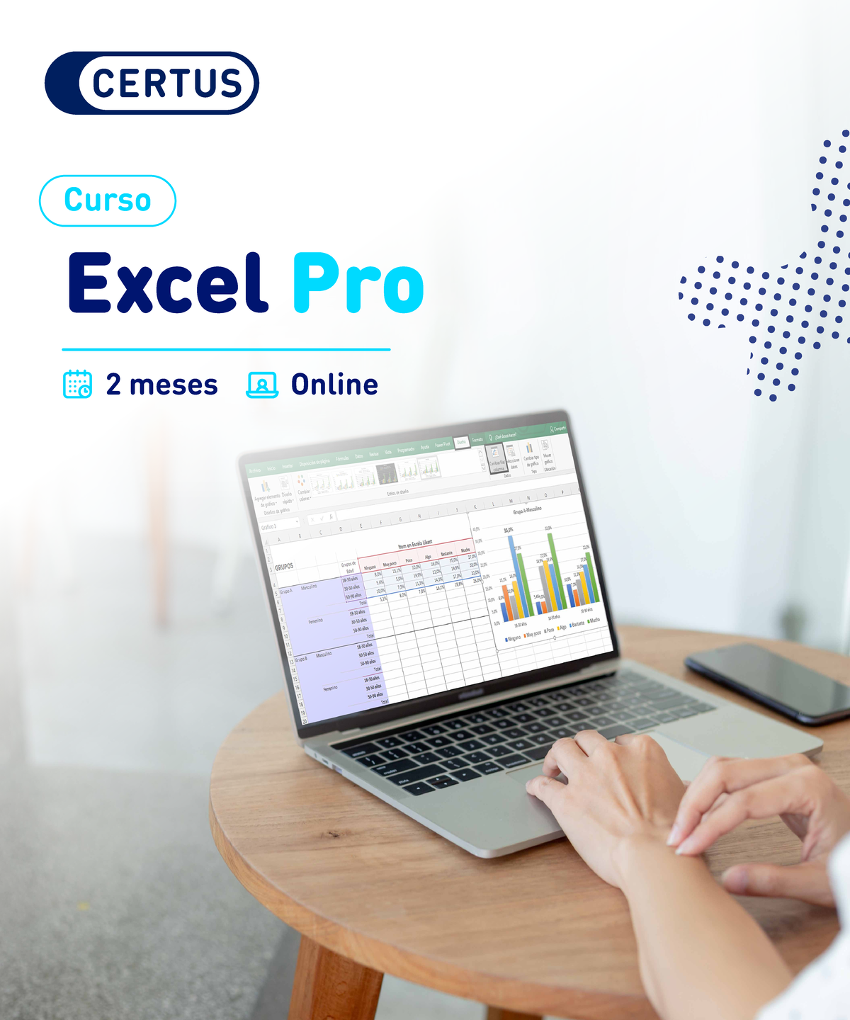 Brochure Excel Pro - Excel Pro 2 meses Online Curso Educación Continua Con el curso, conocerás ...