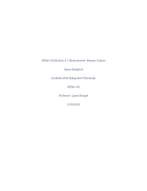 HUM 100 Module 5 - assignment - HUM 100 Module 5-2 Short Answer: Skills ...