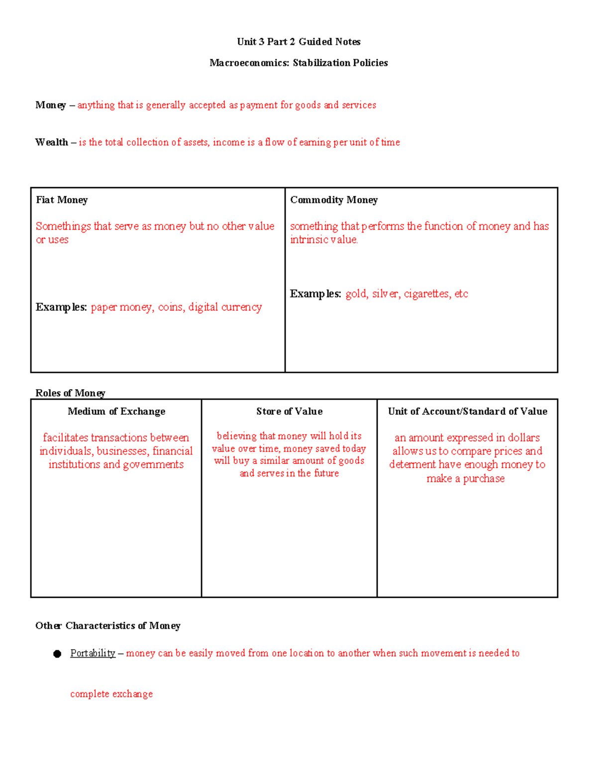 Copy of Unit 3 Part 2 Guided Notes - Unit 3 Part 2 Guided Notes ...