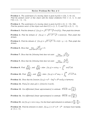 Test 3 Notes compressed - MATH 283 - Studocu