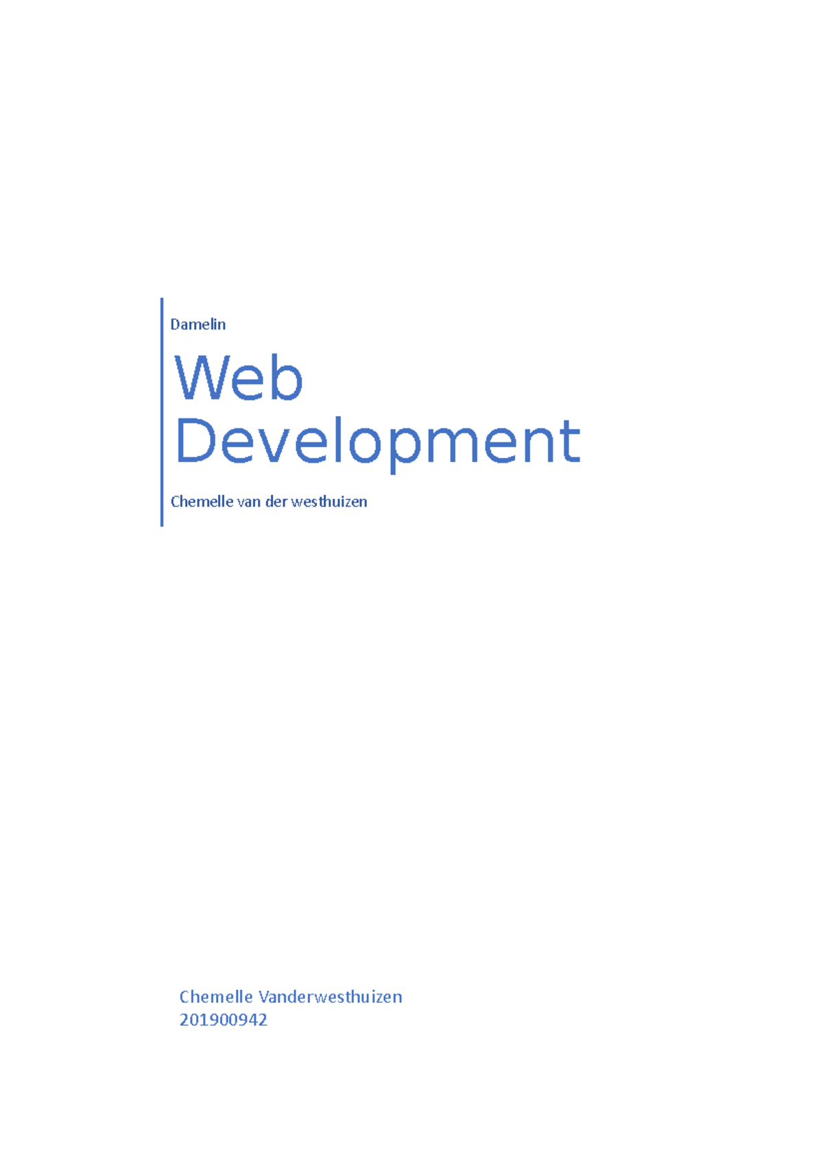 Qestions 4 and 5 programming - Damelin Web Development Chemelle van der ...