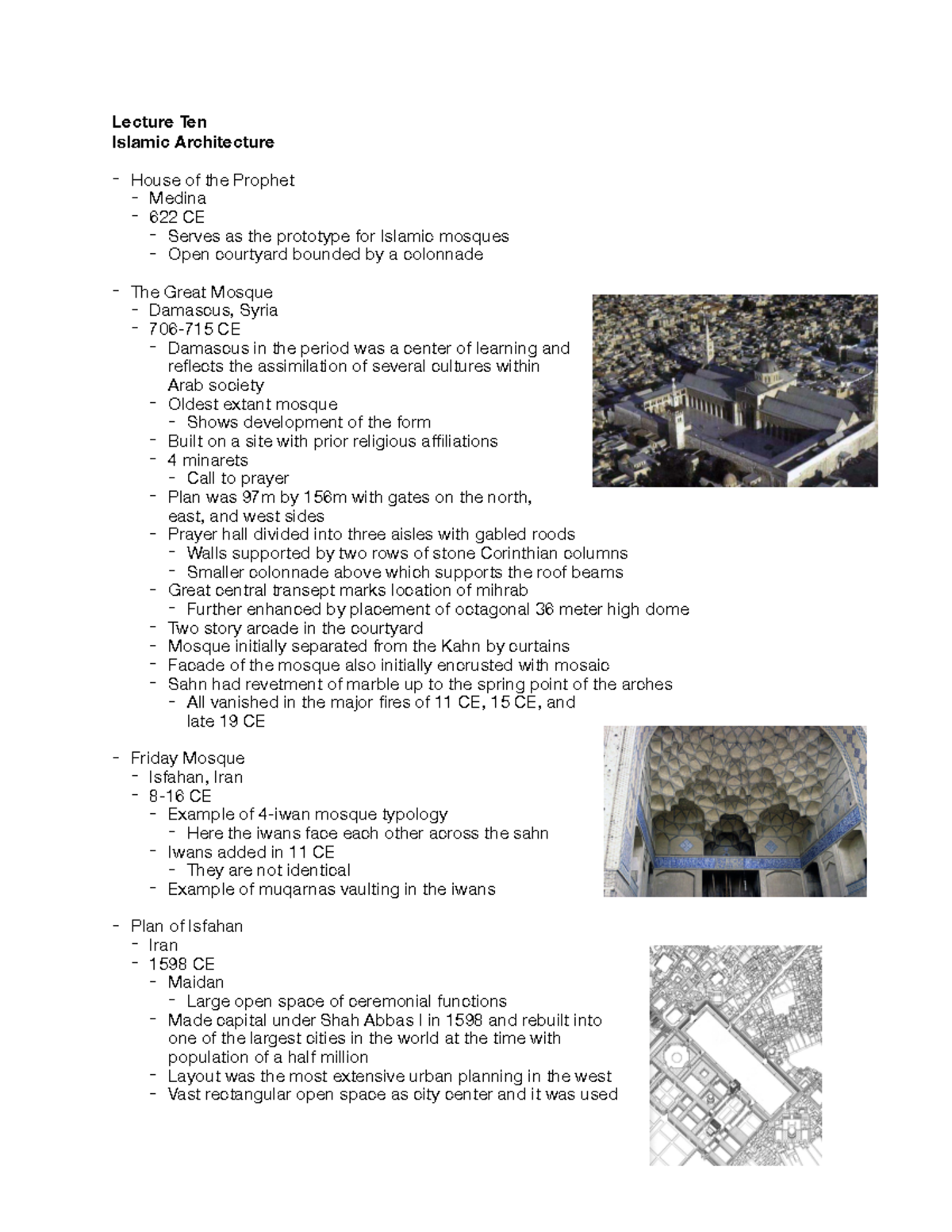 ARCH 211 Lecture Ten - Lecture Ten Islamic Architecture - House of the ...