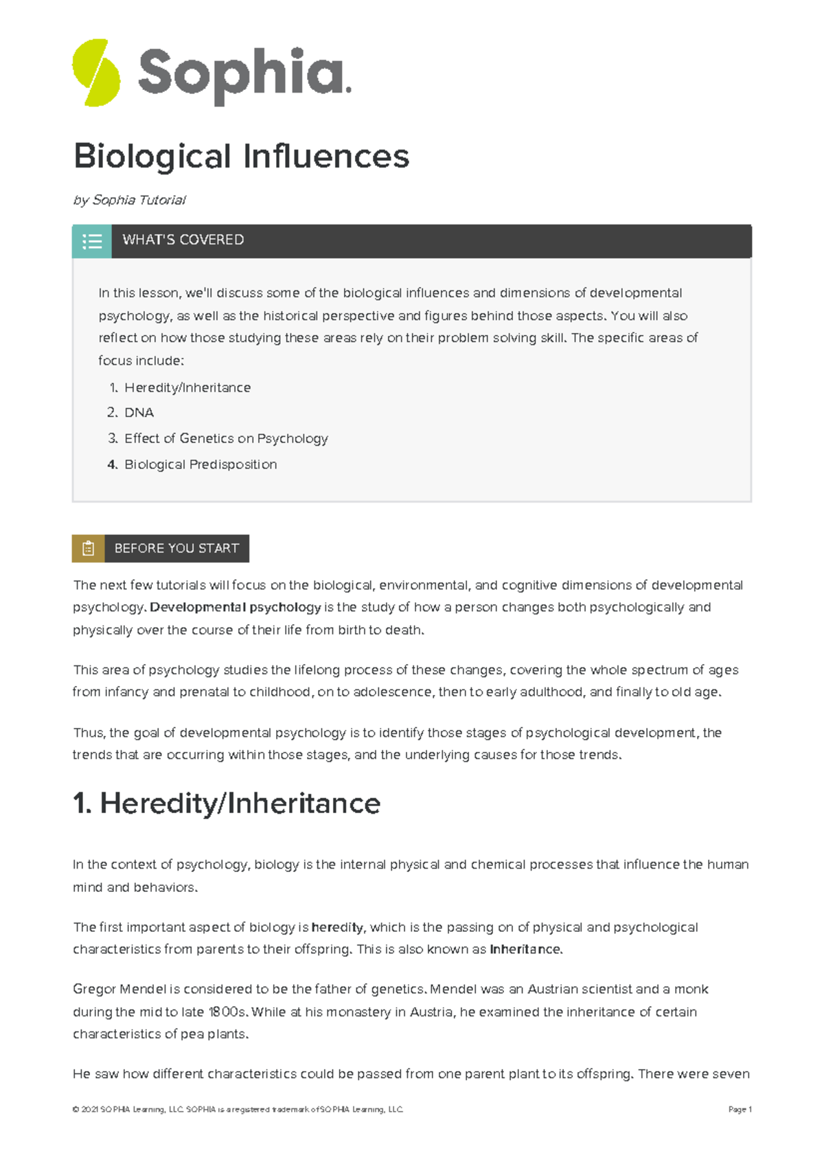 Biological-influences-3 - Biological Influences by Sophia Tutorial ú In ...