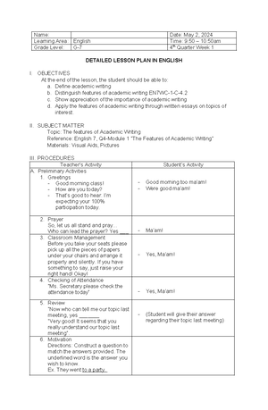 Bucet Reviewer - Just - English For Specific Purposes - Studocu