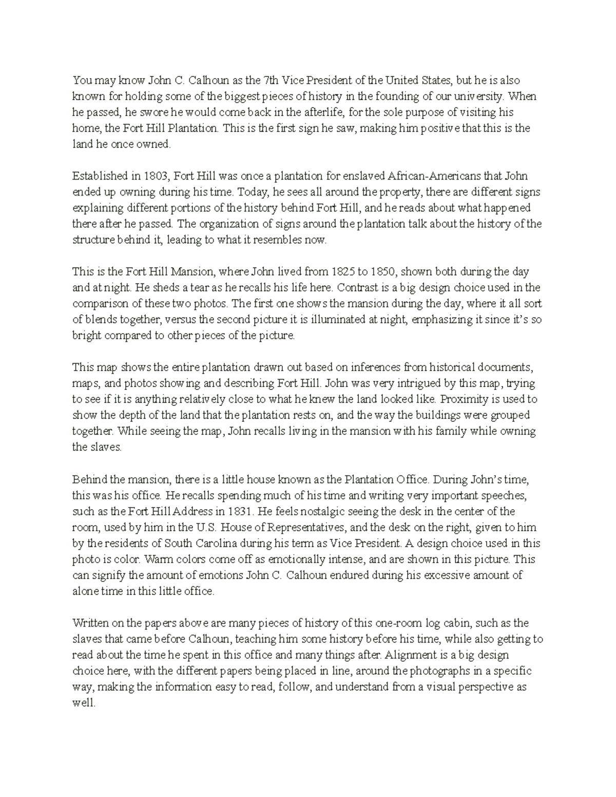 Photo Essay Annotations - You may know John C. Calhoun as the 7th Vice ...