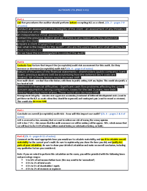 Chapter 1 Audit - class notes - ACCT3303 – Chapter 1 notes Note: LOs 1 ...