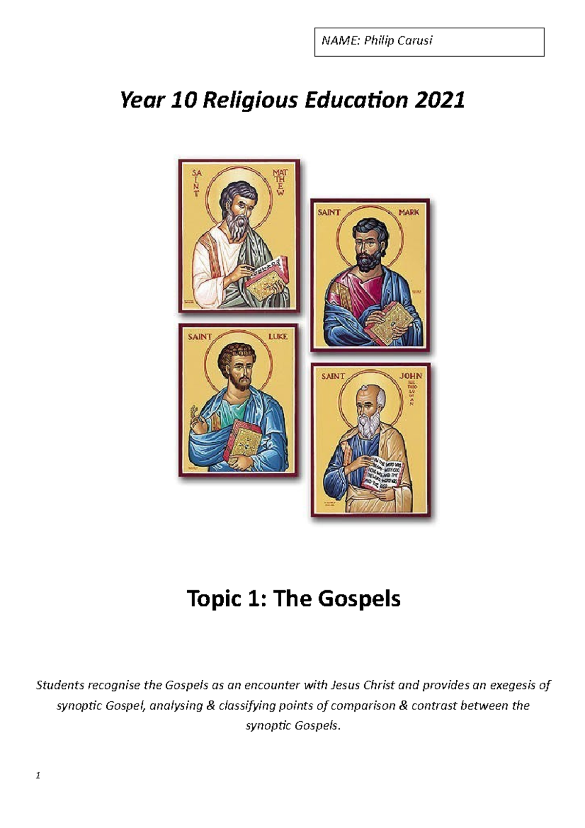 8OUED.0L 2019 - Google Drive - Year 10 Religious Education 2021 Topic 1 ...