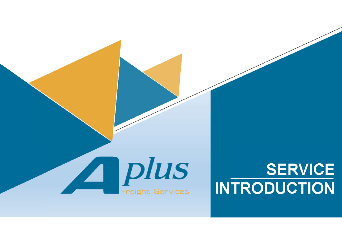 APlus Introduction 2023MAR - SERVICE INTRODUCTION AIRPORT SERVICES ...