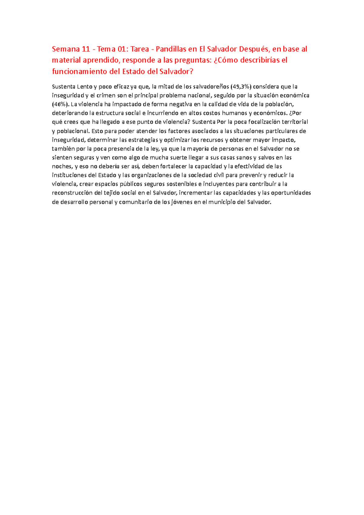 Semana 11 - asfasf - Semana 11 - Tema 01: Tarea - Pandillas en El ...