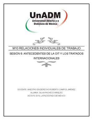 Relaciones individuales de trabajo - Elementos de la relación de trabajo A-2. Duración y término ...
