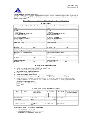 Borang 16A NLC - convey - Law - Studocu