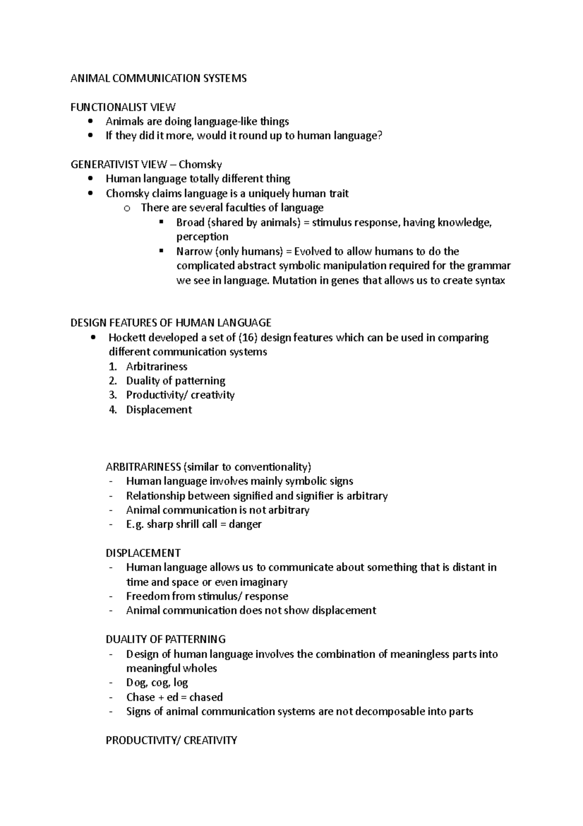 Animal Communication Systems - ANIMAL COMMUNICATION SYSTEMS ...