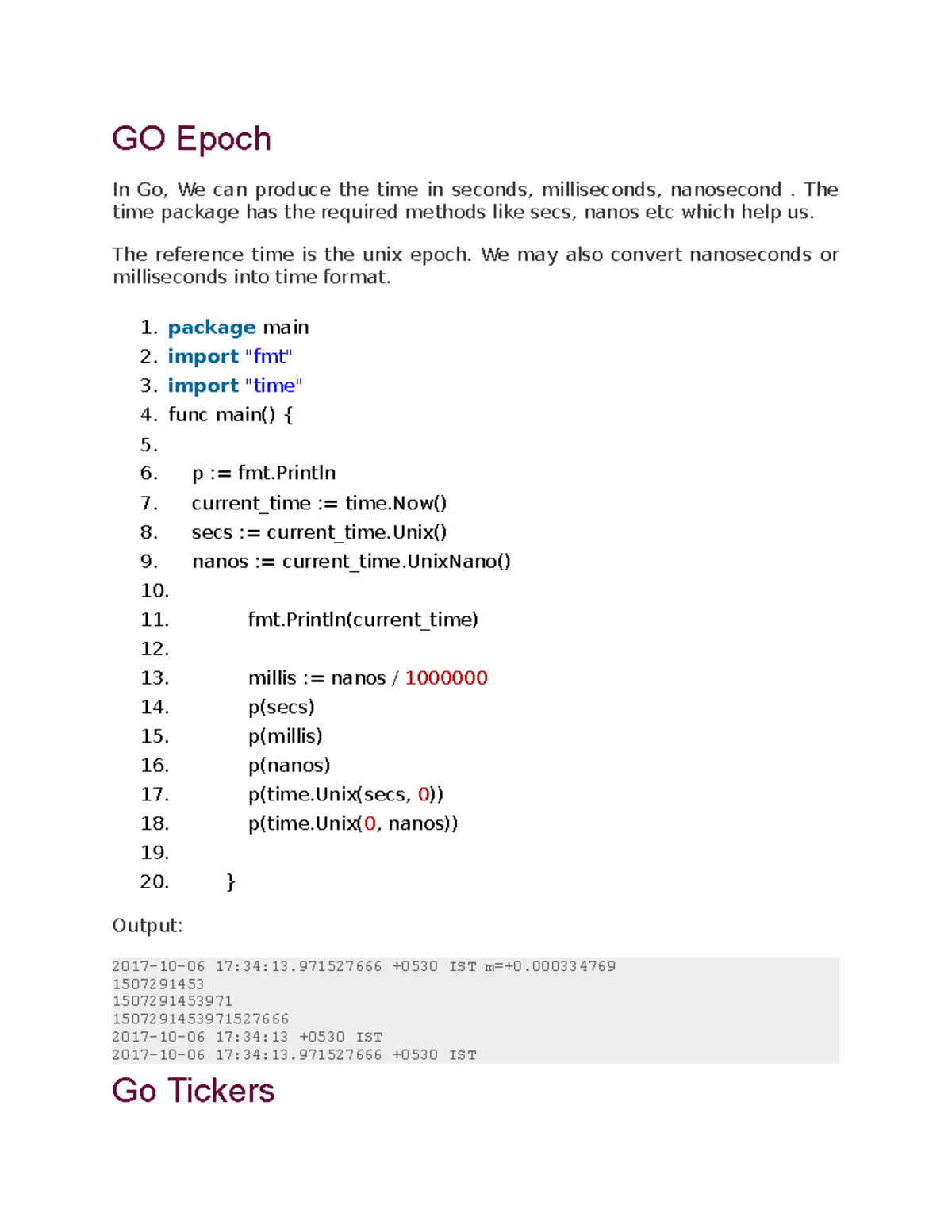 GO Epoch - Notes for better understanding of the concepts - GO Epoch In ...