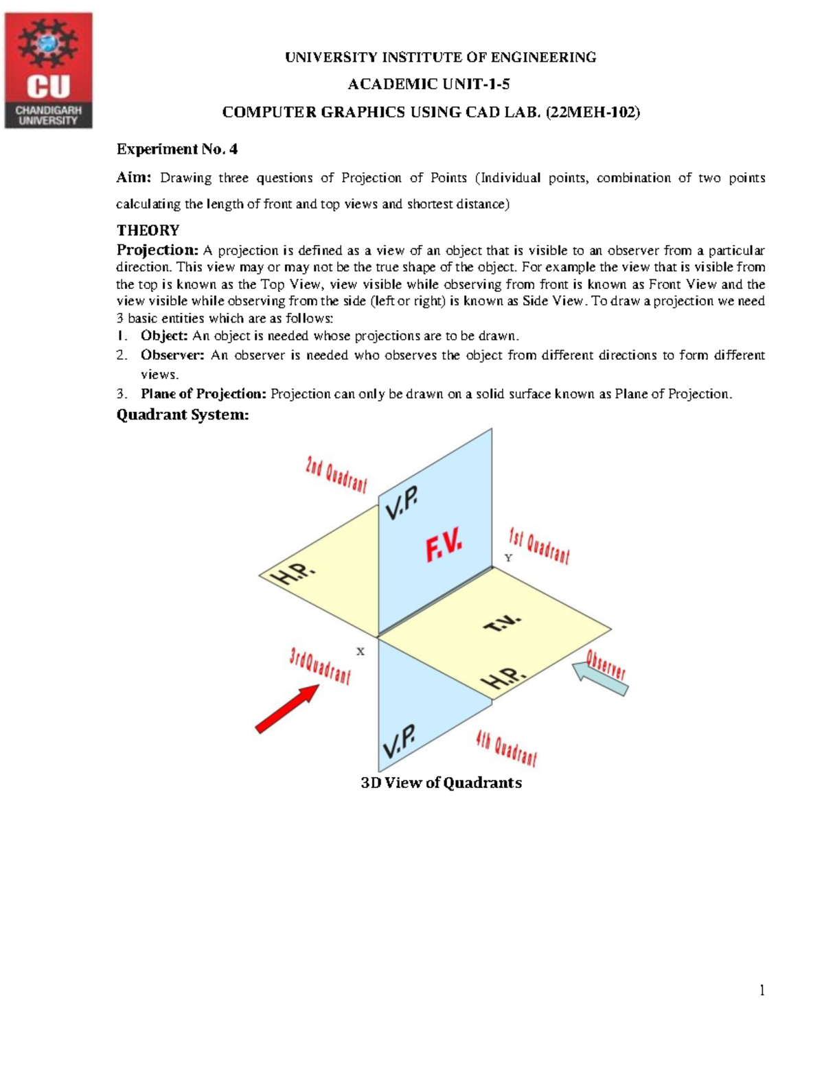 Experiment 4 - ... - ACADEMIC UNIT-1- COMPUTER GRAPHICS USING CAD LAB ...