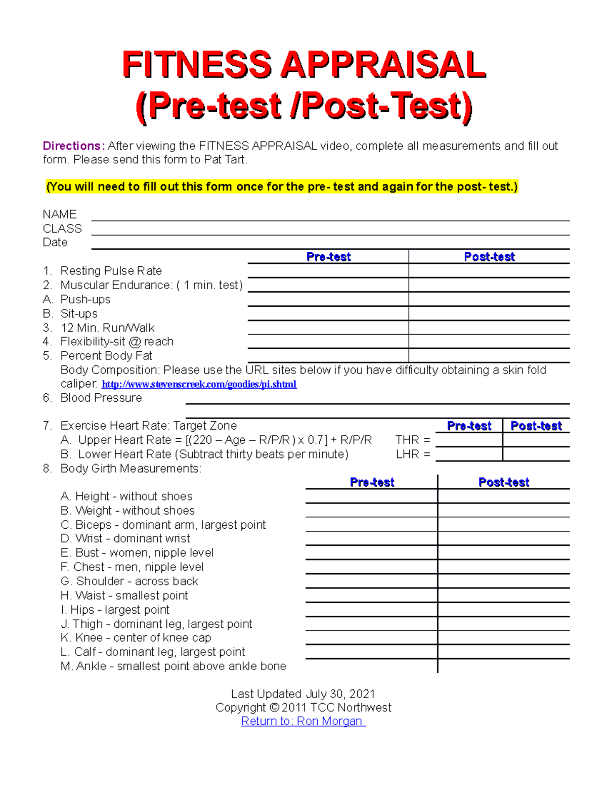 Fitness+ Appraisal - Very helpful information. - FITNESS ...