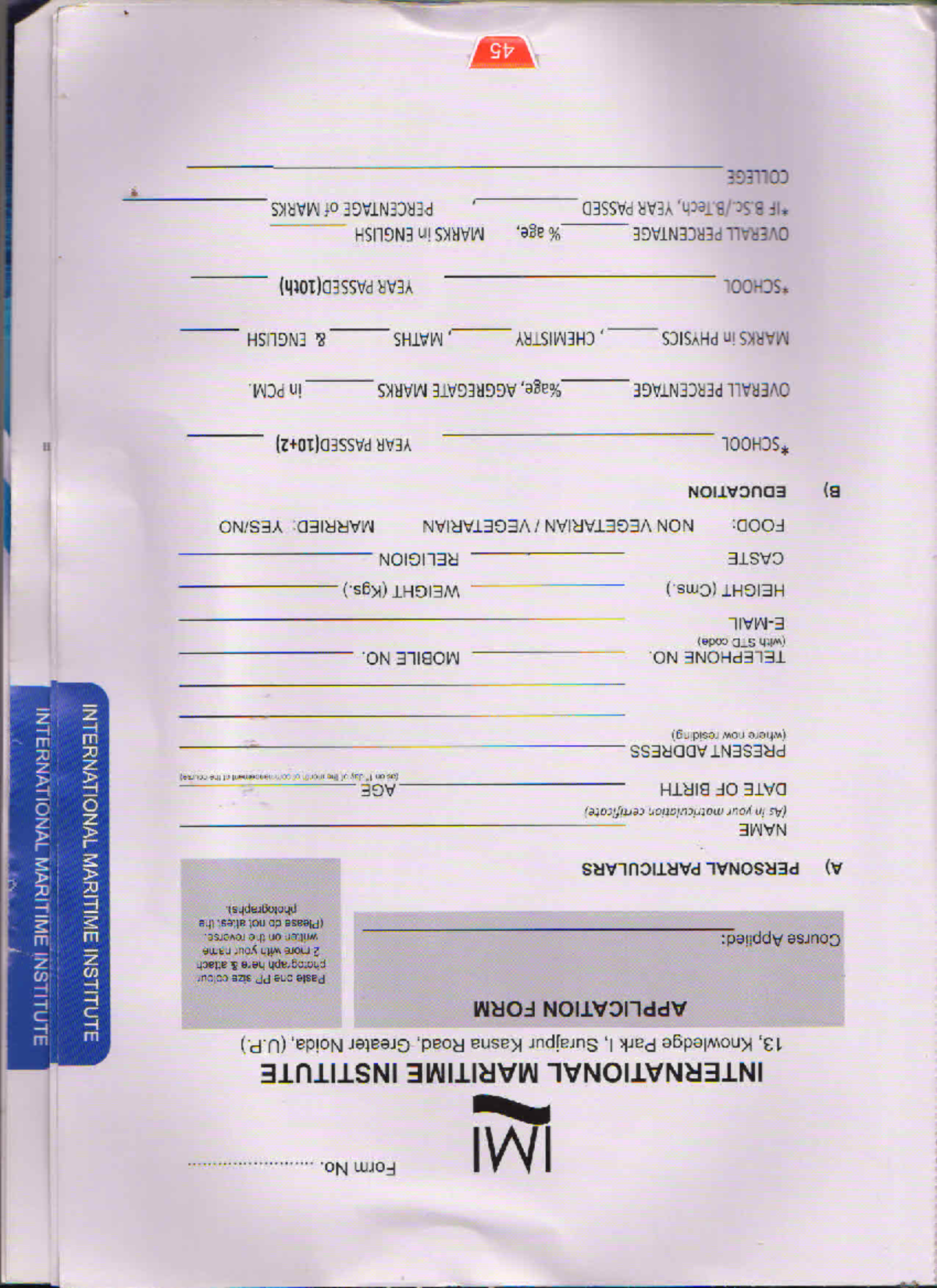 IMI Prospectus - Good - introduction to ship stabilty - Studocu