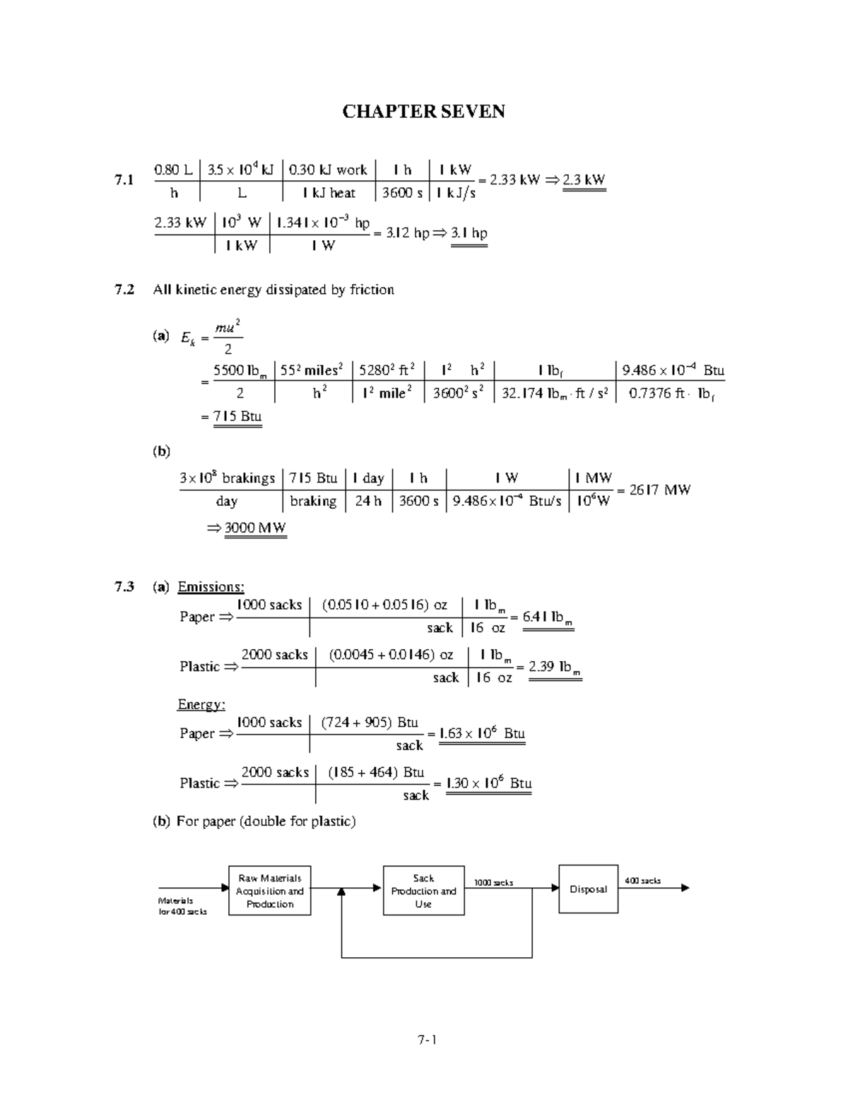 Ch07 - answer for felder's principle of chemical processes ...