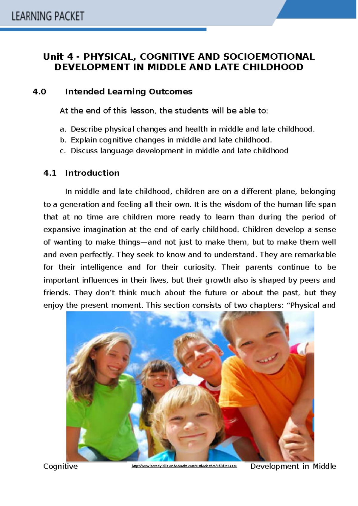 Dev-Psych-LP4 - Developmental Psychology Notes and Answers ...