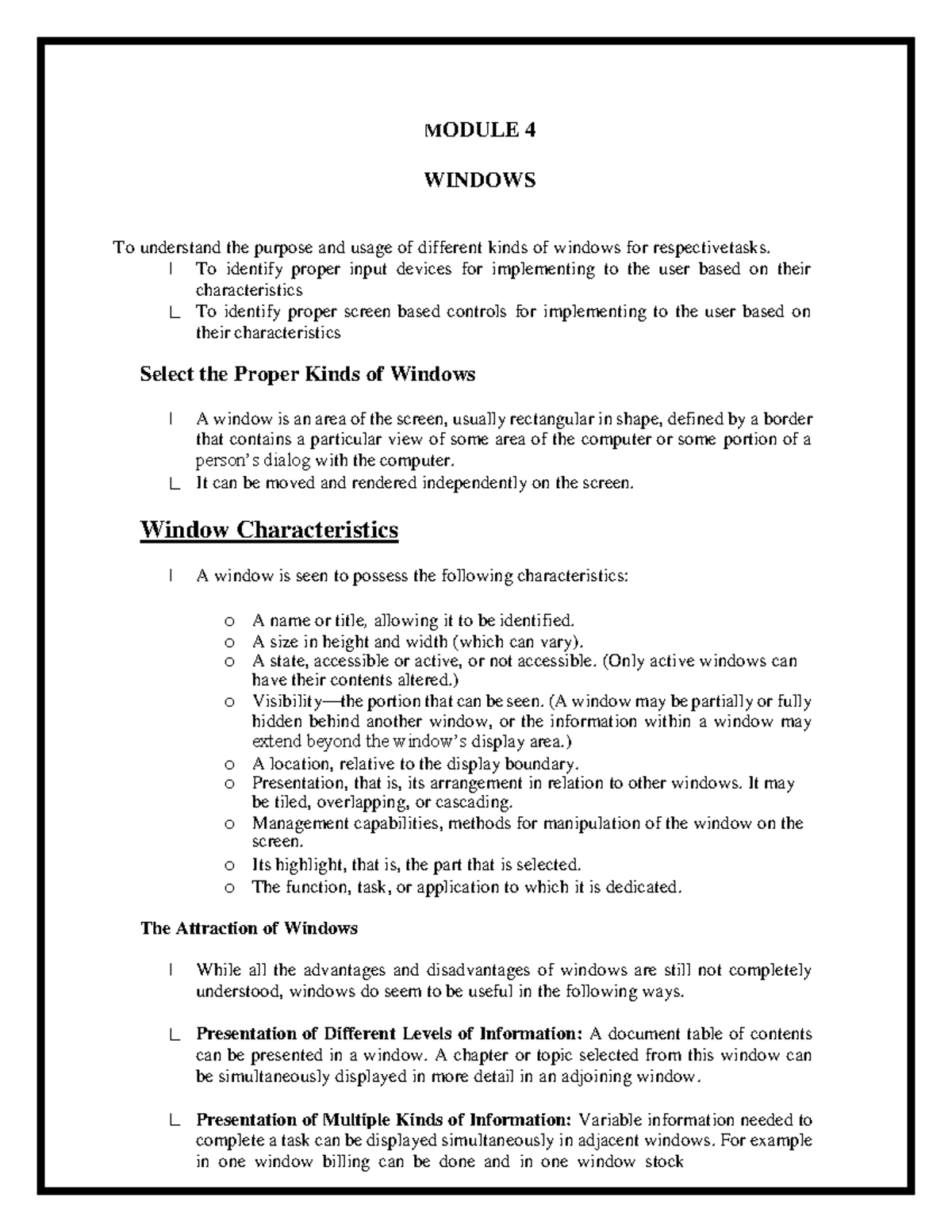 Module 4 Uid Notes Big Data Analytics Module 4 Windows To Understand The Purpose And Usage 