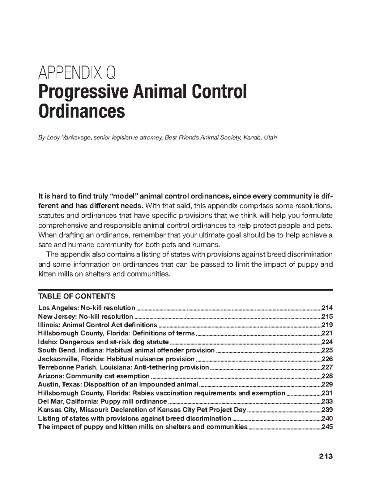 Appendix Q Progressive Animal Control Ordinances small - APPENDIX Q ...