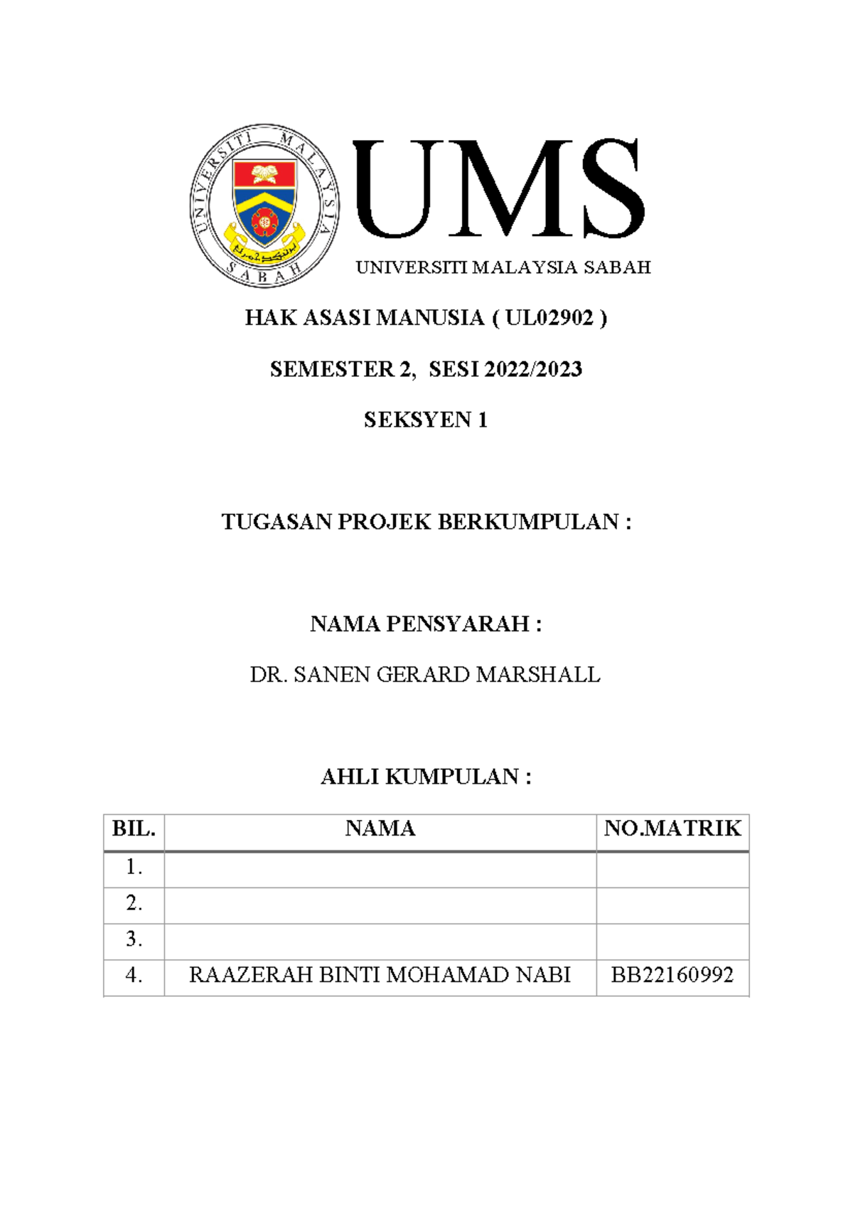 Cover KK HAK Asasi Manusia - Hak Asasi Manusia - UMS HAK ASASI MANUSIA ...