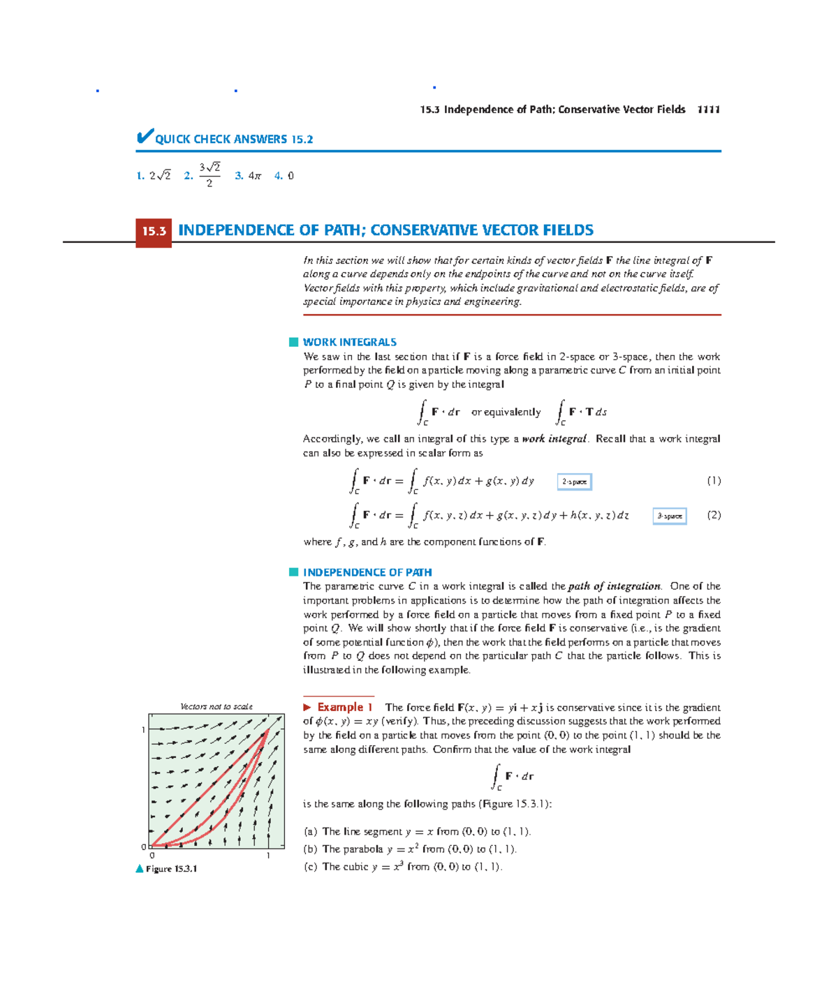 Math work ch15-2 - Math work - 15 Independence of Path; Conservative ...