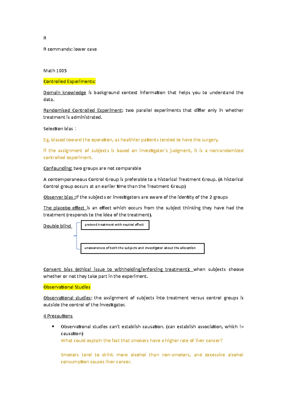 MATH1005 - notes - R R commands: lower case Math 1005 Controlled ...
