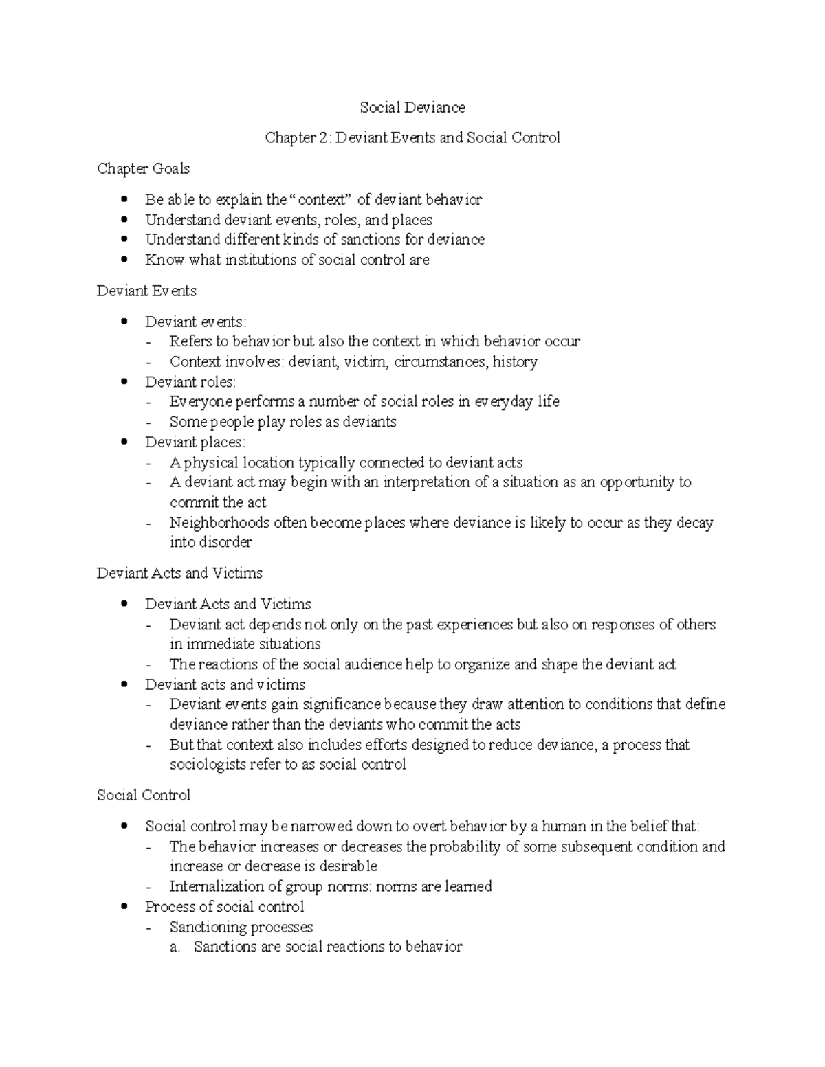 Social Deviance Chapter 2 Powerpoint - Social Deviance Chapter 2 ...
