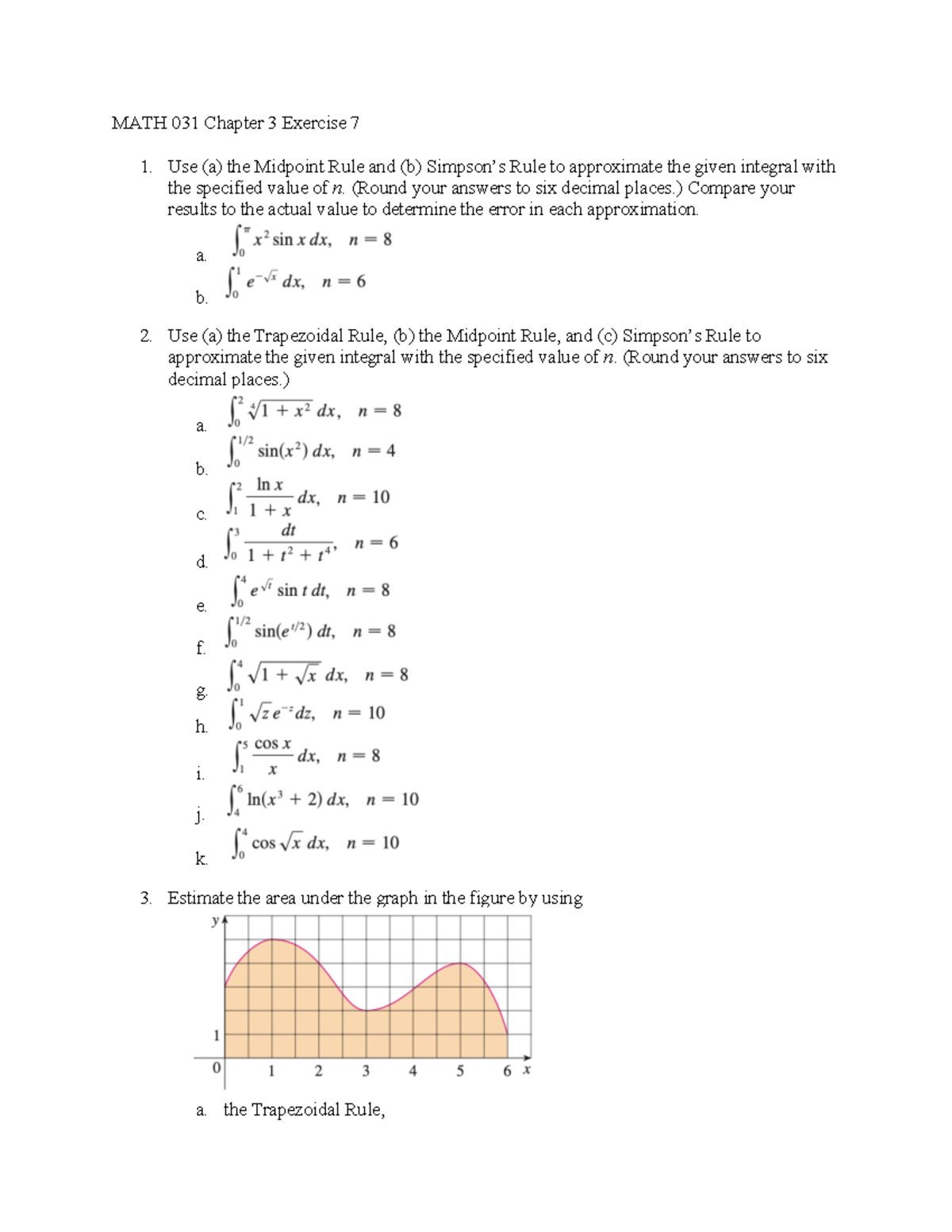 MATH 031 Chapter 3 Exercise 7 - MATH 031 Chapter 3 Exercise 7 Use (a ...