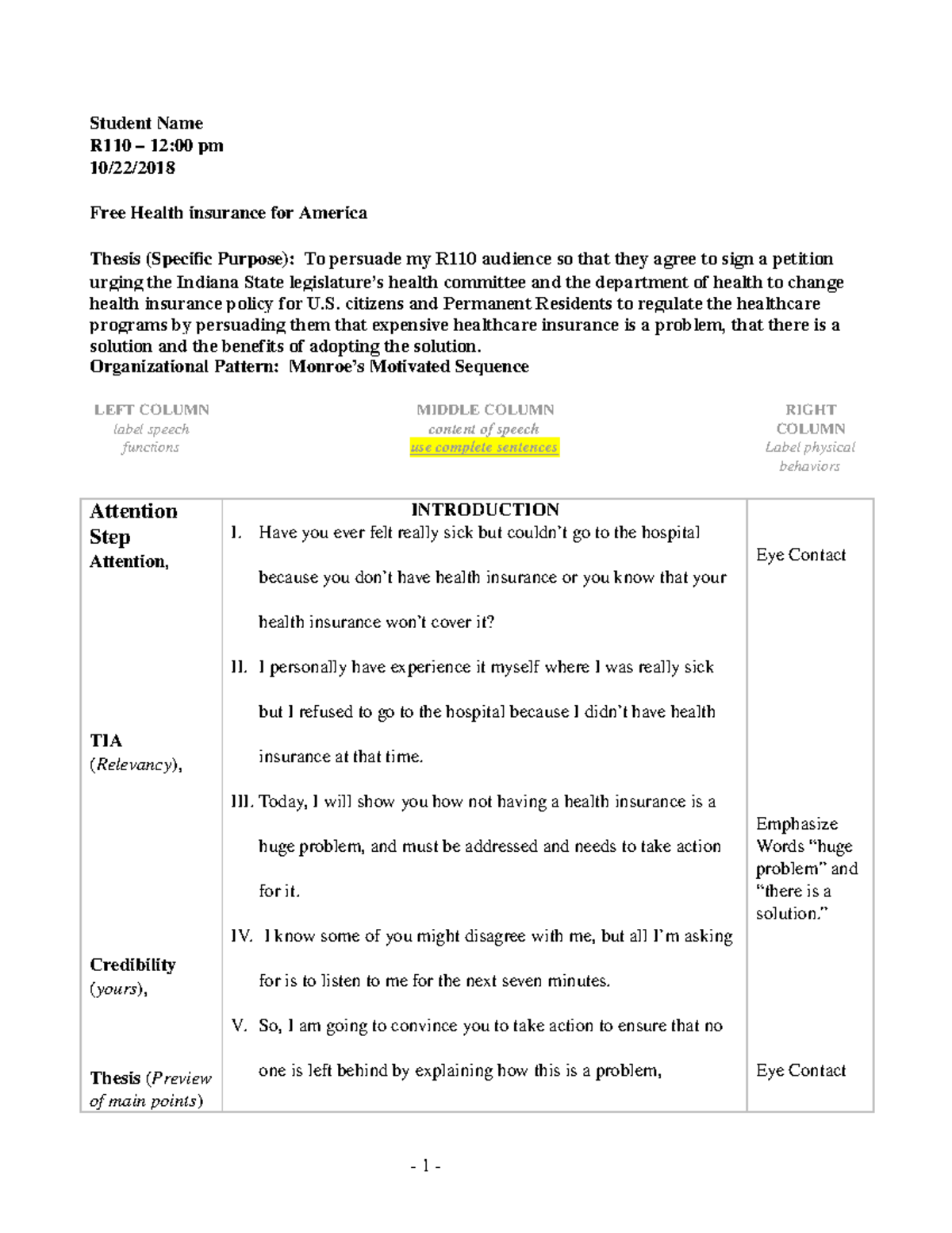 Katy's+Monroe+Policy+Speech+Outline+2-1 - Student Name R110 12:00 pm ...