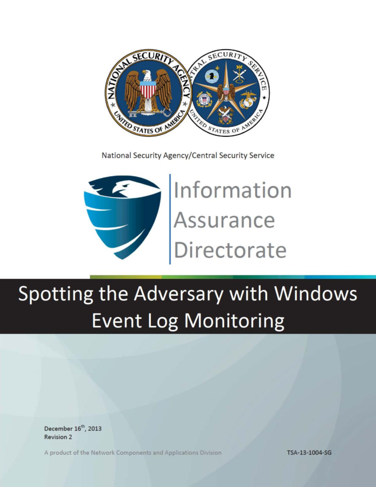Spotting the Adversary with Windows Event Log Monitoring - i 1 ...