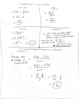 Test number 1 key - MAT 1540 - Studocu