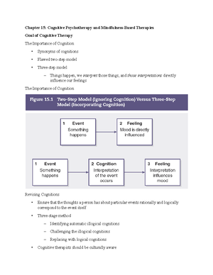 Psyc 345 chapter 8 notes - Chapter 8: The Clinical Interview The ...