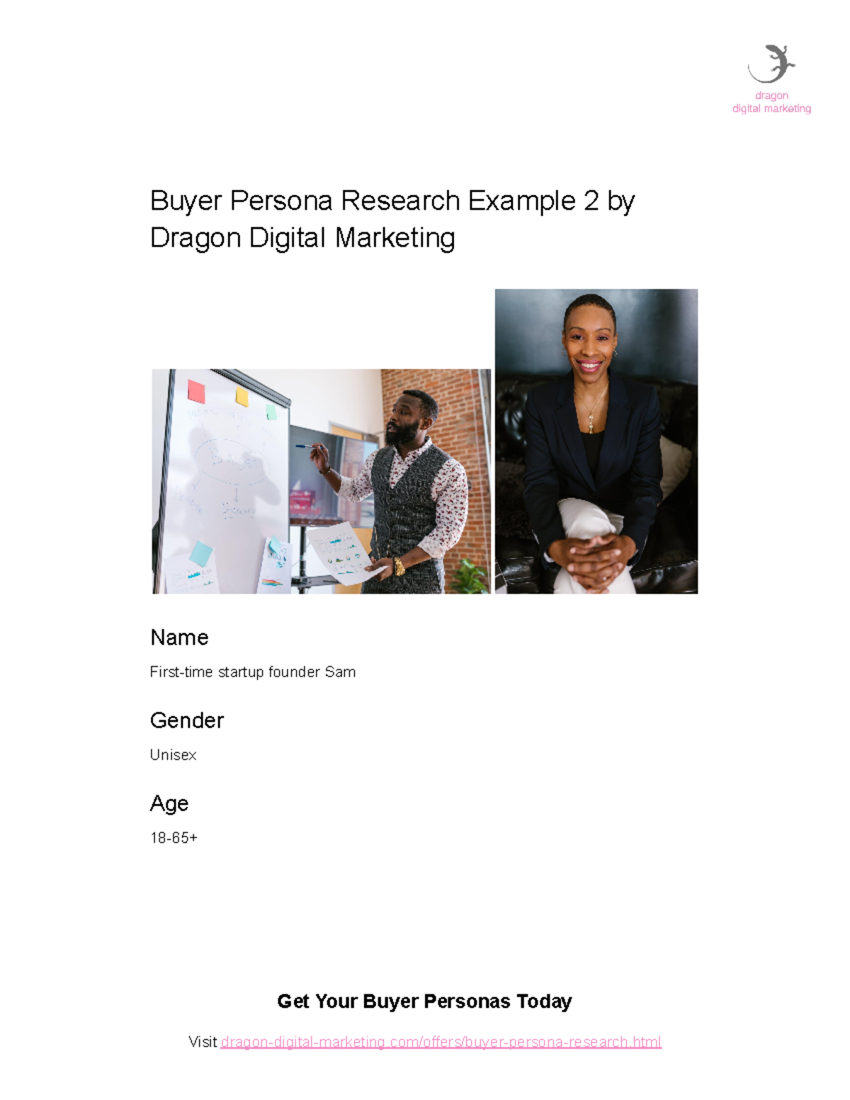 Buyer Persona Research Example 2 Dragon Digital Marketing - Buyer ...