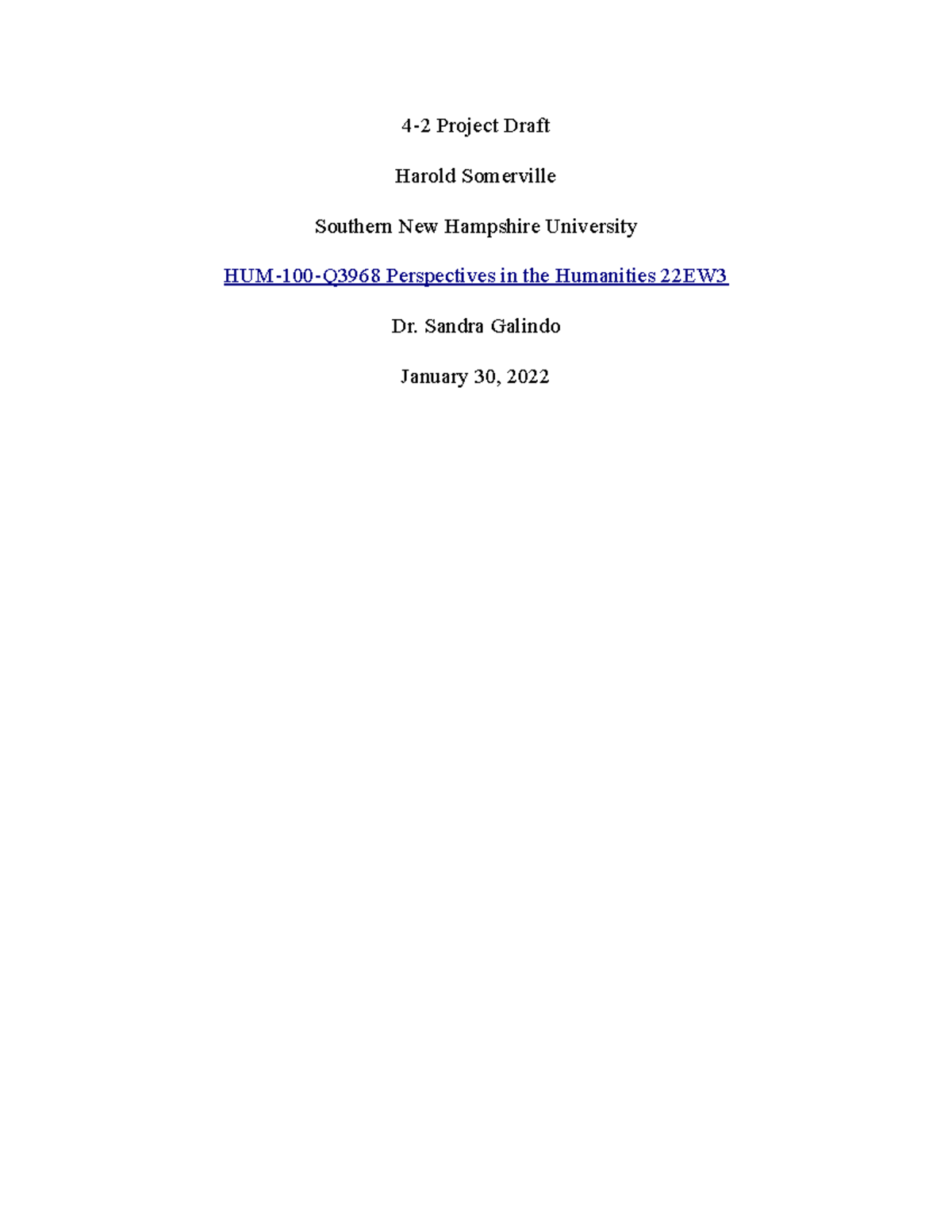 4-2 Project Draft - Work for this particular assignment - 4-2 Project ...
