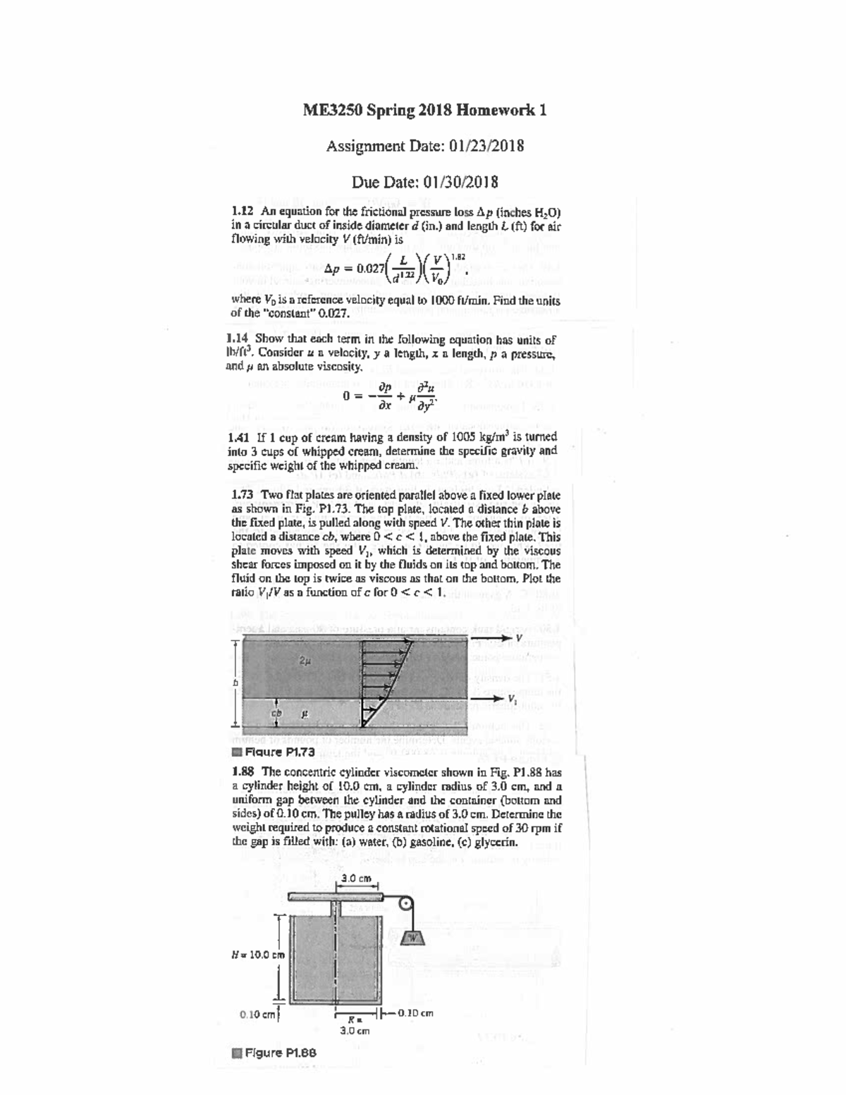 HW#1 assignment - Questions from course textbook homework set 1 ...
