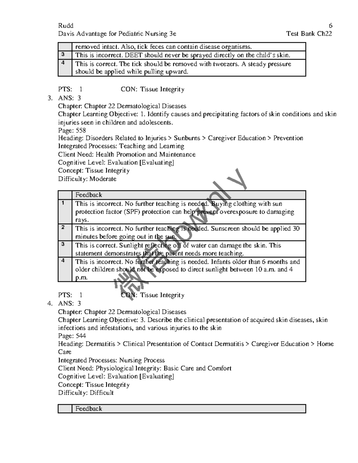 Test bank pediatric nursing critical components of nursing care 3rd ...