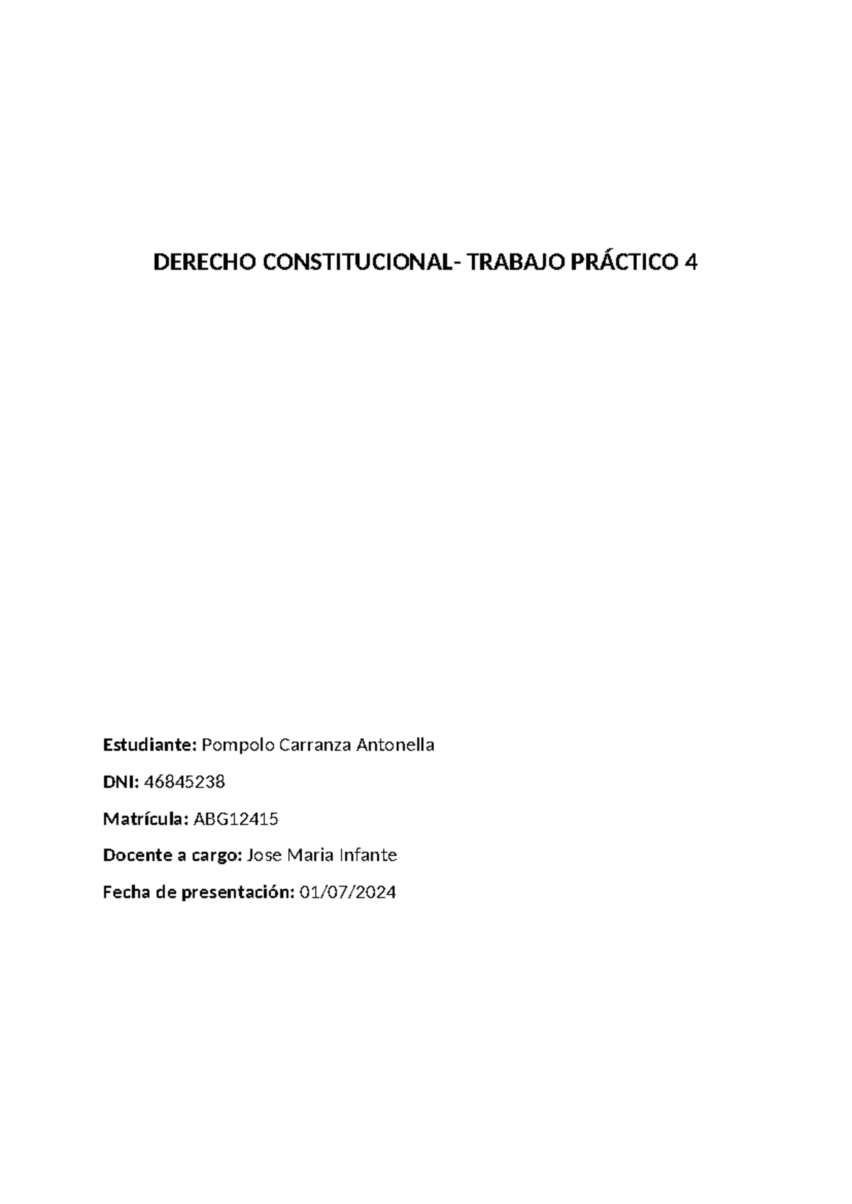 TP 4 Derecho Constitucional-Pompolo Antonella (1) - DERECHO ...