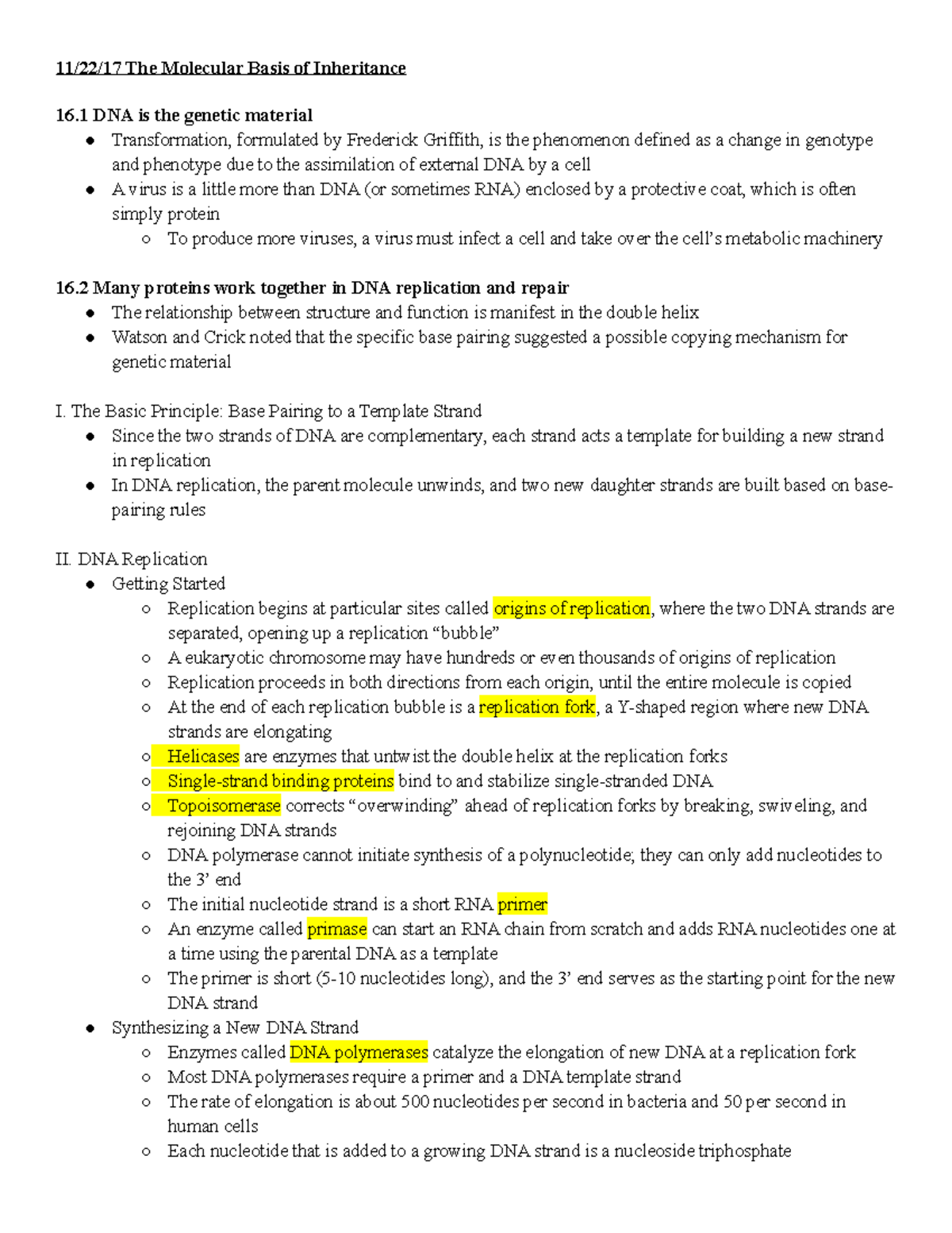 The Molecular Basis of Inheritance - The Basic Principle: Base Pairing ...