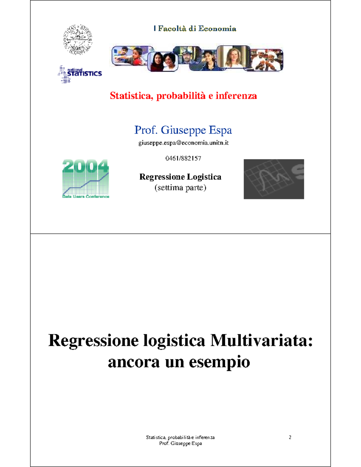 Regressione Logistica - settima parte - Statistica, probabilità e ...