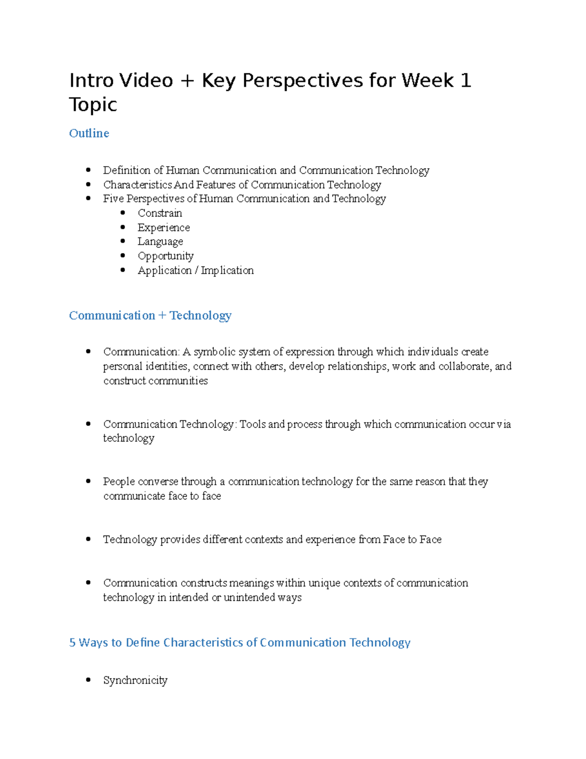 HC Intro Key Perspectives - Intro Video + Key Perspectives for Week 1 ...