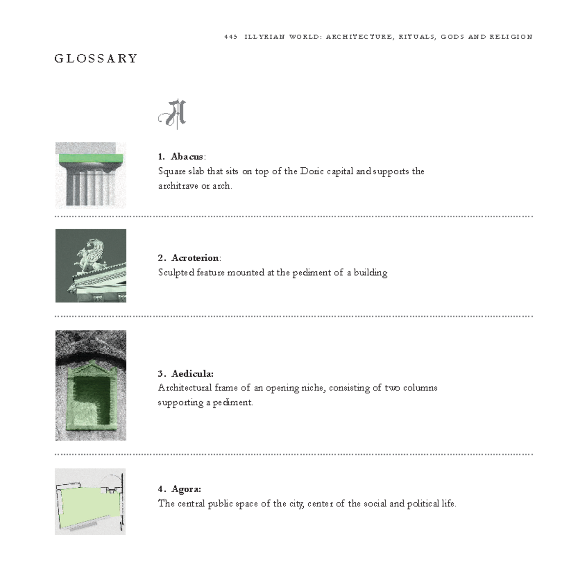 Short dictionary of ancient architecture - 4 4 5 I L L Y R I A N W O R ...