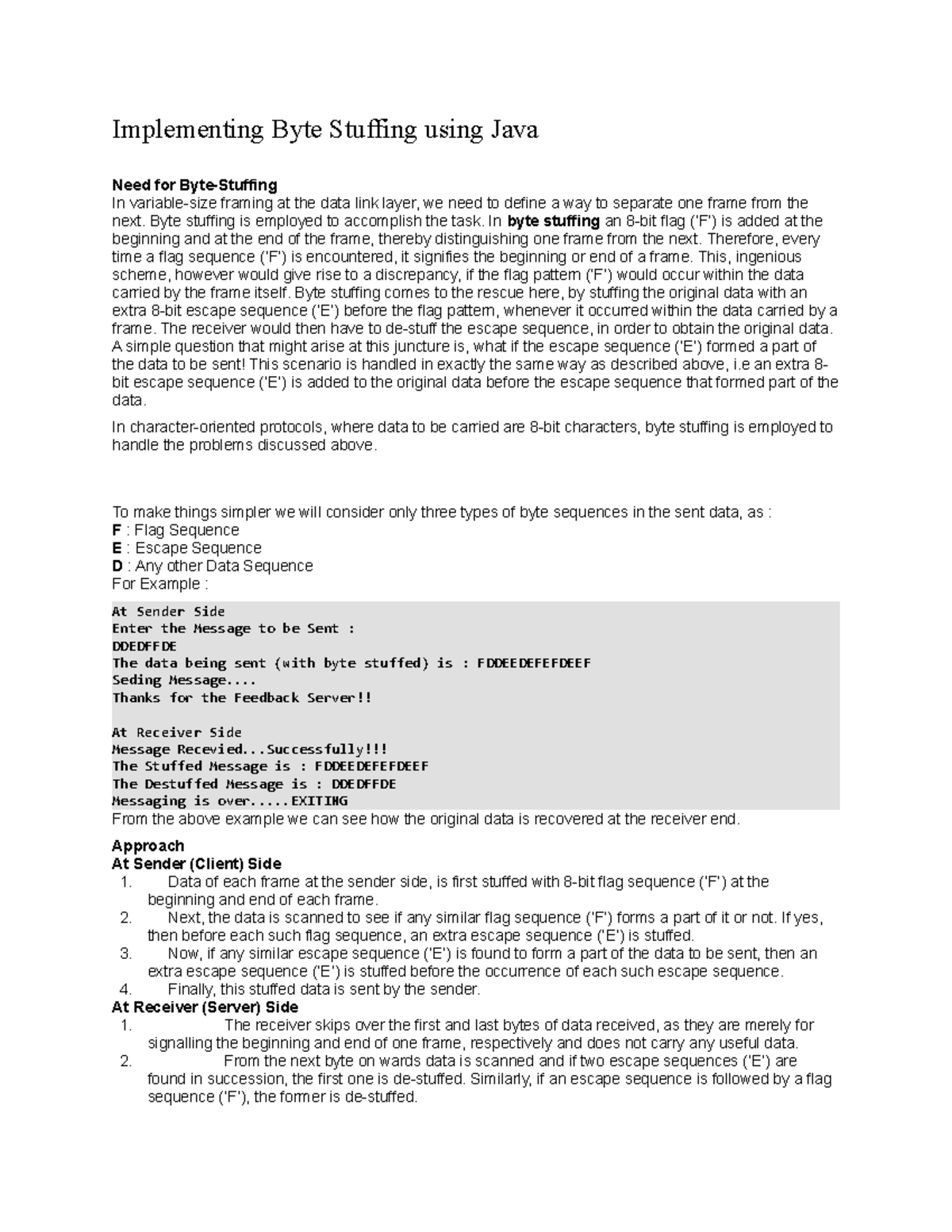 10 - Computer science engineering ads lab notes - Implementing Byte ...