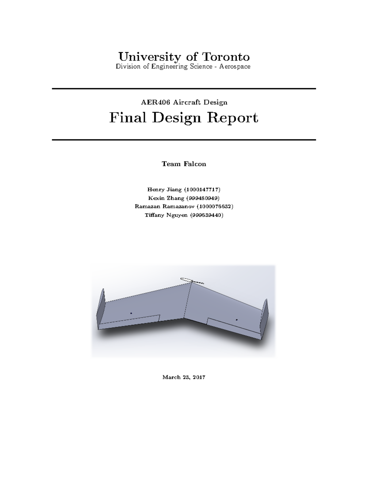 FDR - Final Design Report - University of Toronto Division of ...