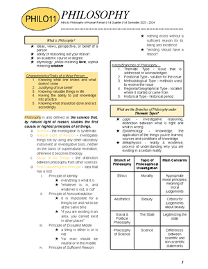 Phi L 3 - DLP - DETAILED LESSON PLAN OF INTRODUCTION TO PHILOSOPHY ...