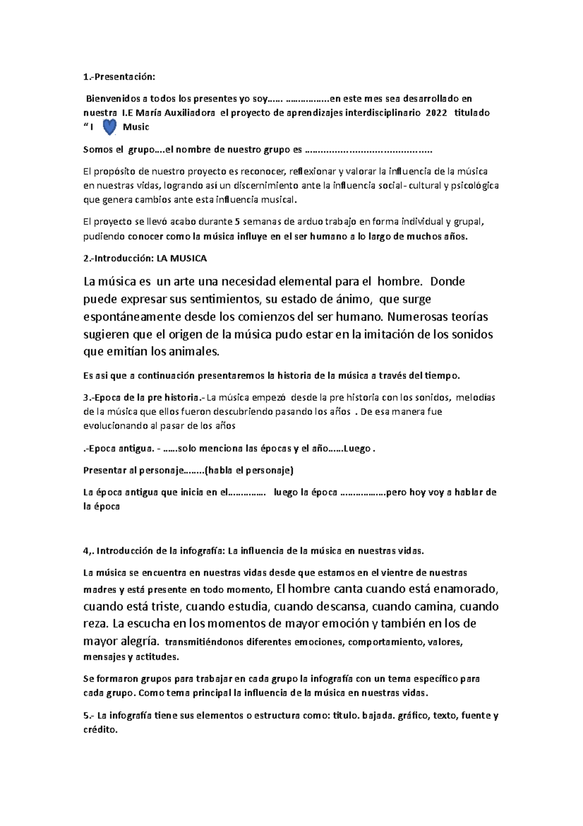 Exposicion DEL Proyecto - 1.-Presentación: Bienvenidos a todos los ...